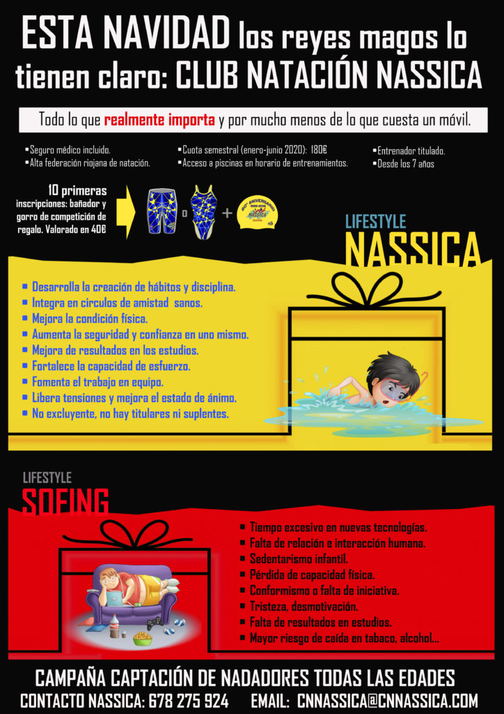 El club de natación NASSICA lanza su campaña de invierno El club de natación NASSICA lanza su campaña de invierno
