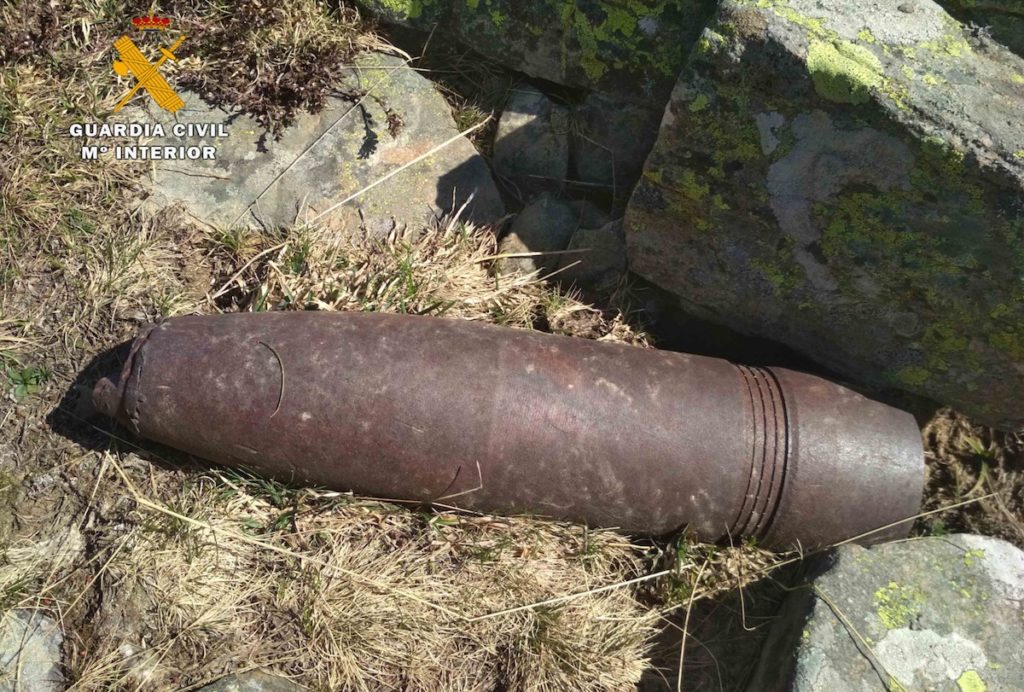 Destruyen en La Rioja un obús de la guerra civil "con todo su potencial"