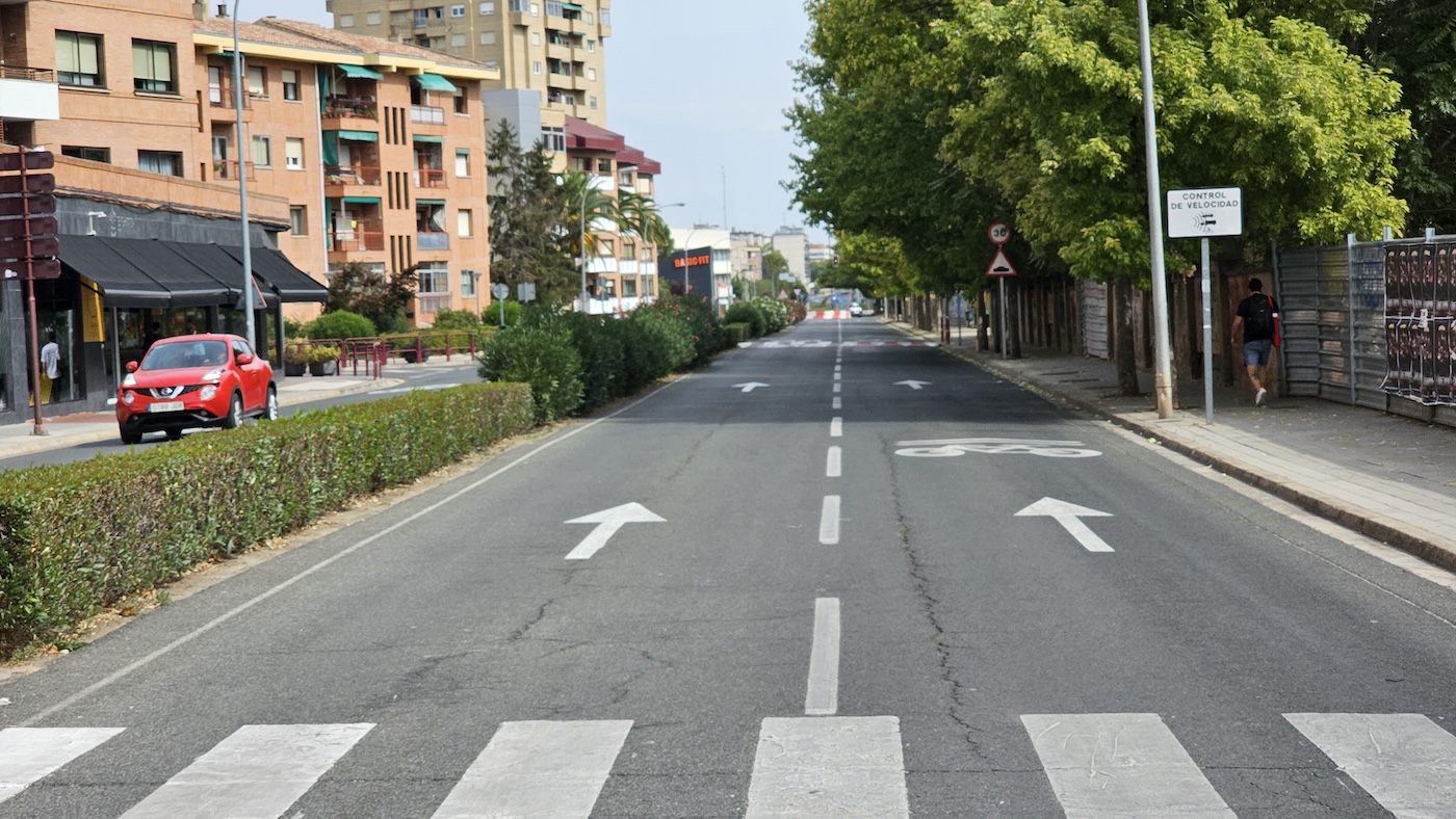 Los ecologistas exigen carril bici unidireccional en Lobete