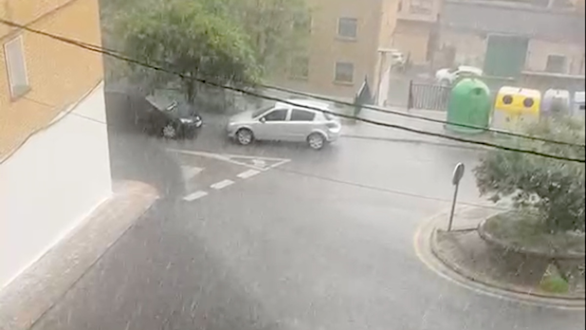 Las tormentas se asoman a La Rioja con granizo